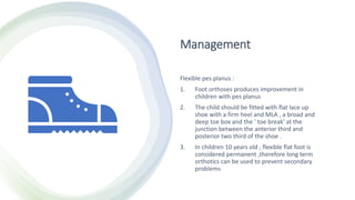 flat foot.ppt [pes planus ] #physio.# rehabilitation | PPTX