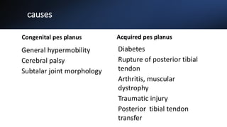 flat foot.ppt [pes planus ] #physio.# rehabilitation | PPTX