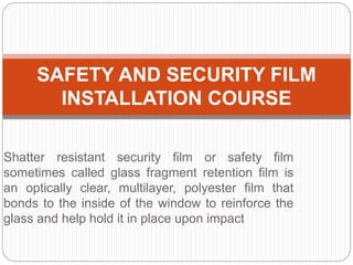 Flat glass window | PPTX