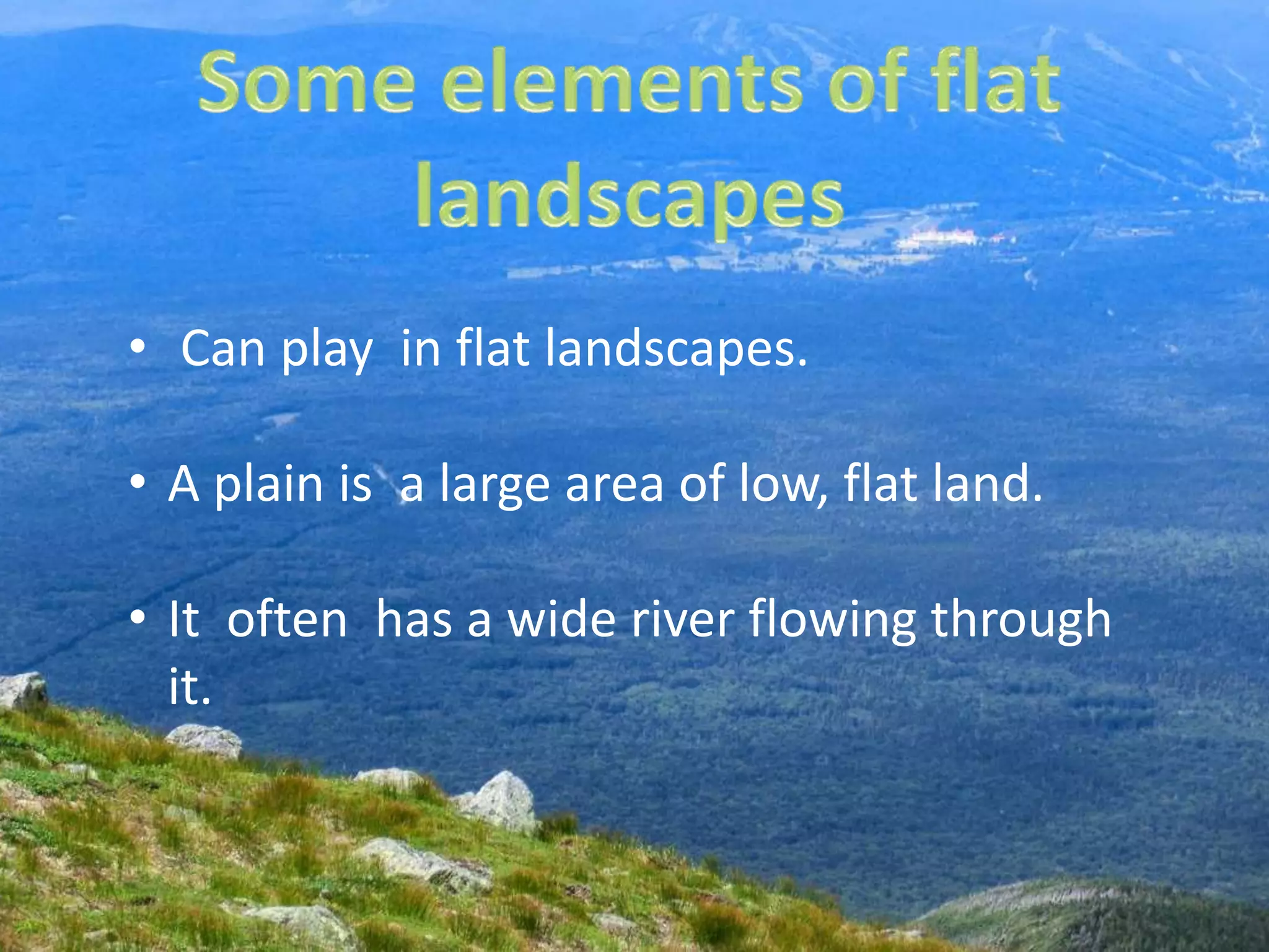 Flat landscapes 3 b | PPTX