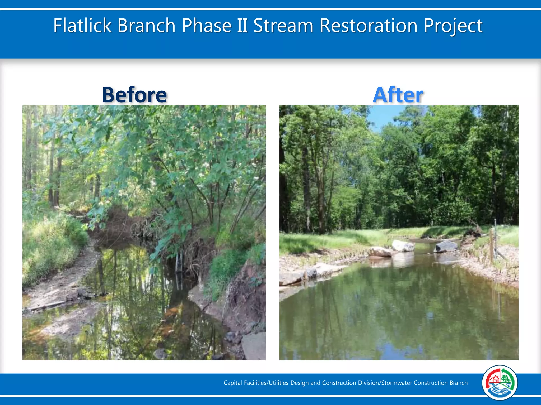 Flatlick Branch Phase II Stream Restoration Project | PPTX
