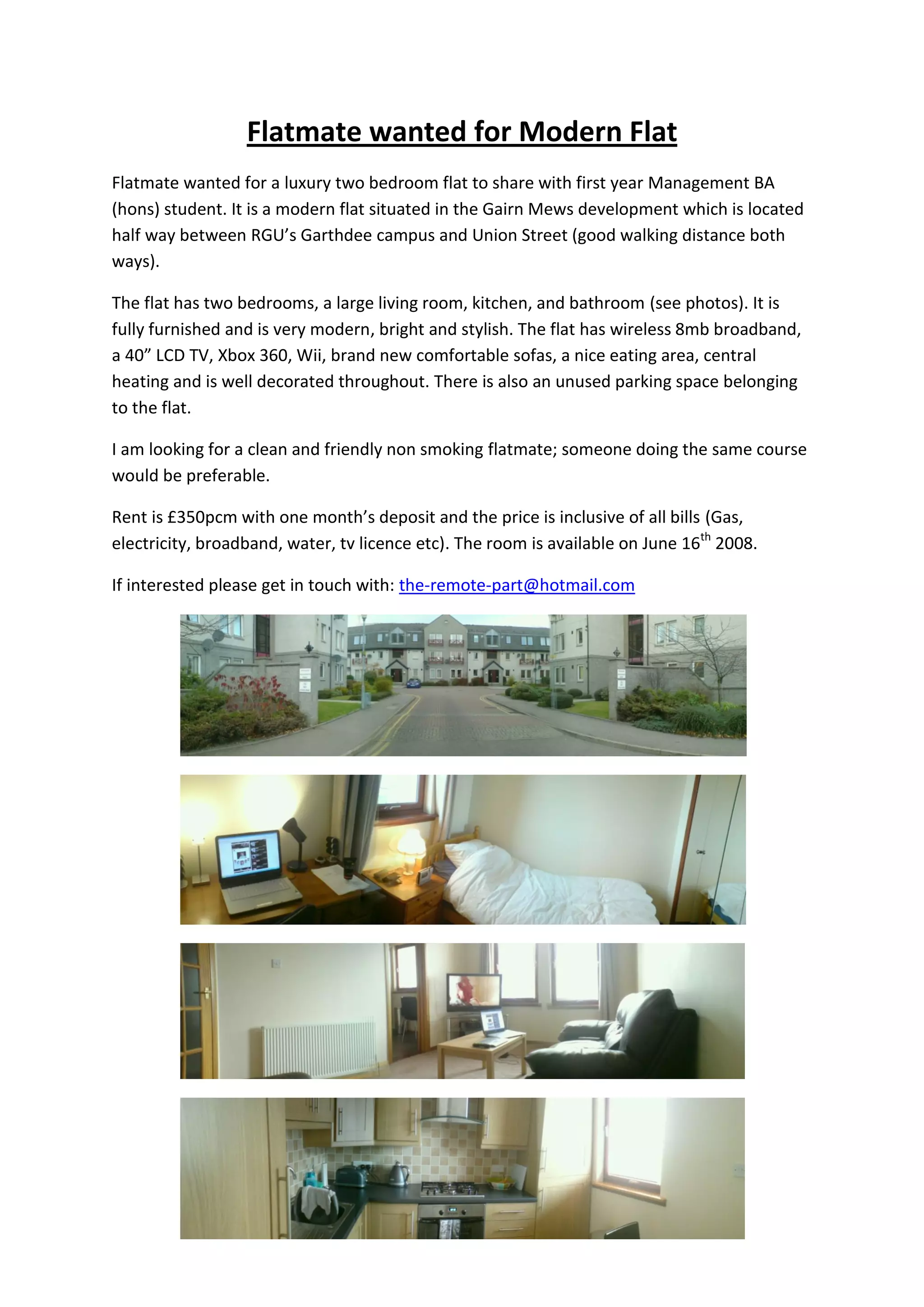 Flatmate Wanted | PPT