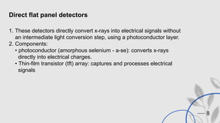 Flat Panel Detector used in Digital Radiography | PPTX