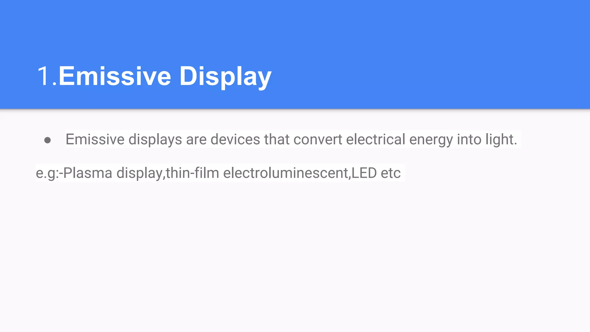 Flat panel display | PPTX