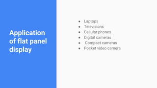 Flat panel display | PPTX
