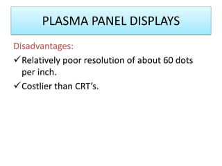 Flat panel displays and plasma panel displays | PPTX