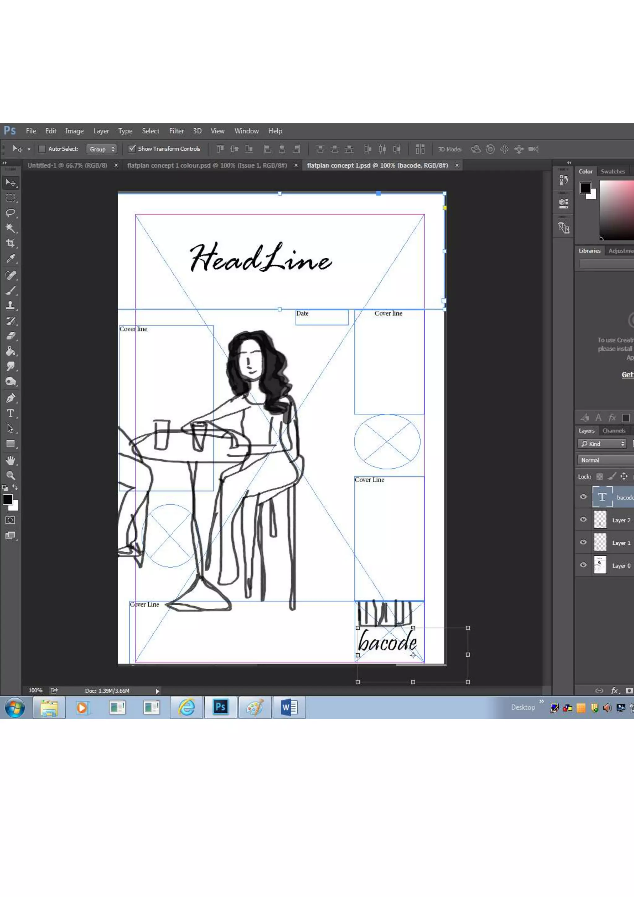 Flat Plan drawing design | PDF