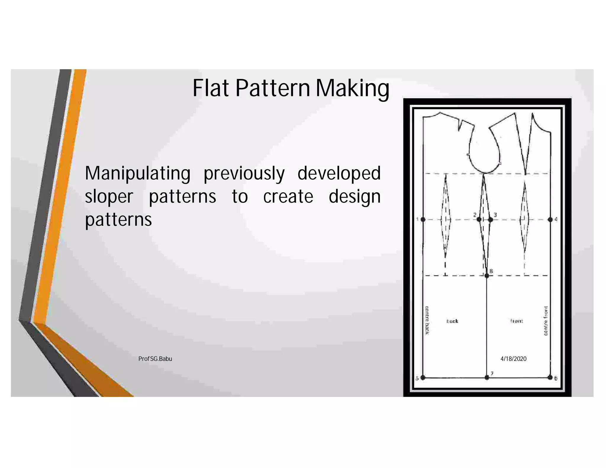 Flat pattern making i prof sgb | PDF