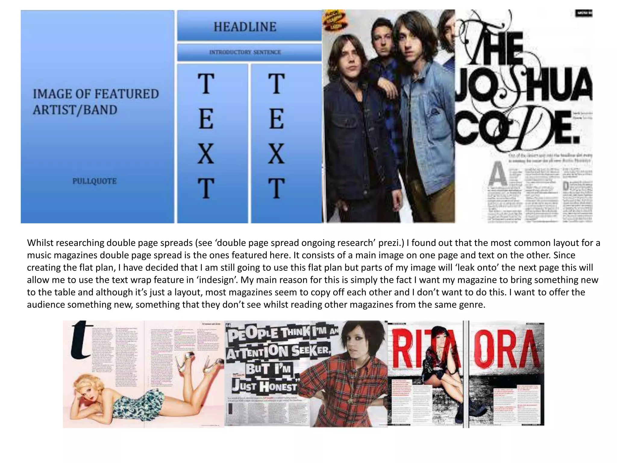 Flat Plan vs Existing Magazines (NME) | PPT