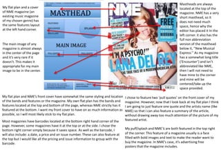 Flat Plan vs Existing Magazines (NME) | PPT