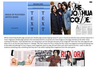 Flat Plan vs Existing Magazines (NME) | PPT