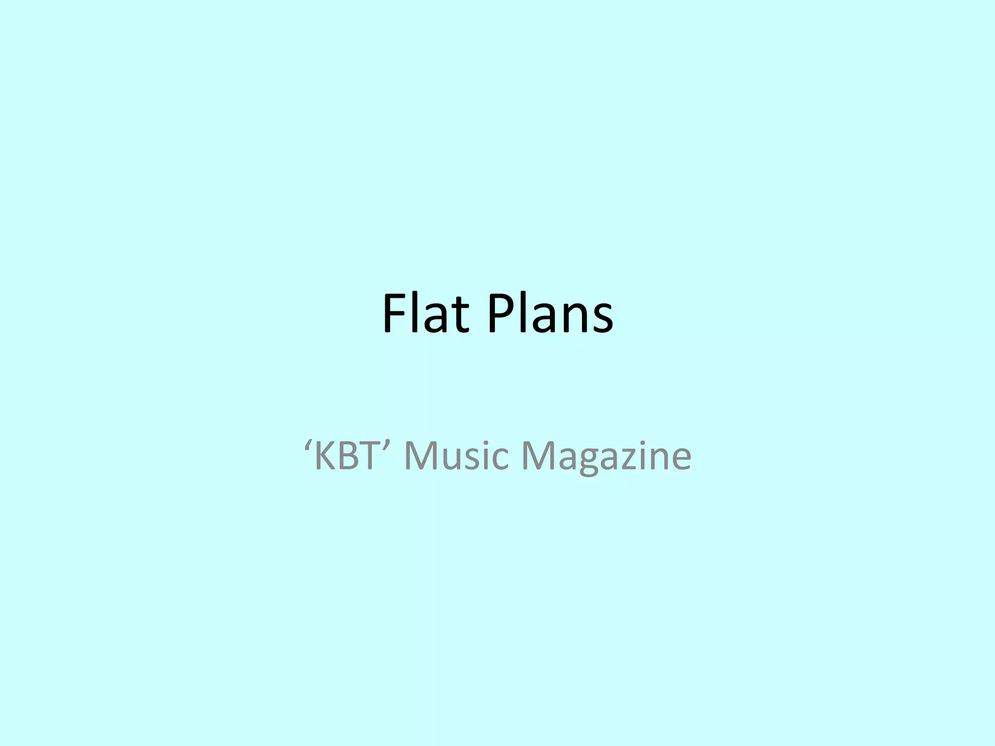Flat plans | PPTX