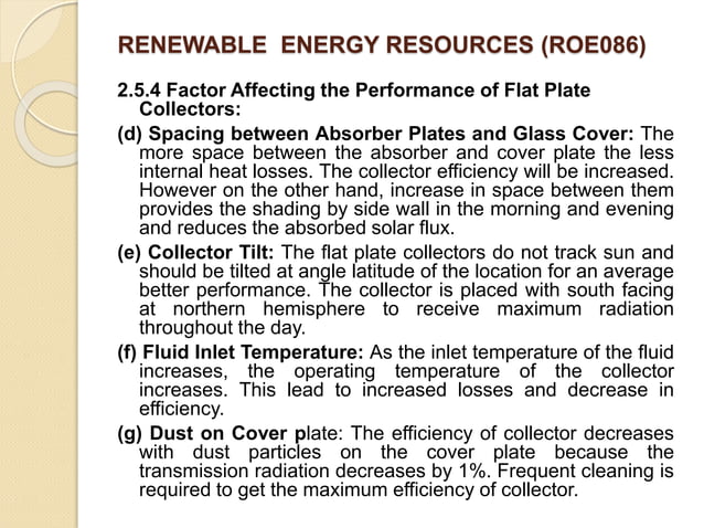 Flat plate collectors.pptx | Physics | Science
