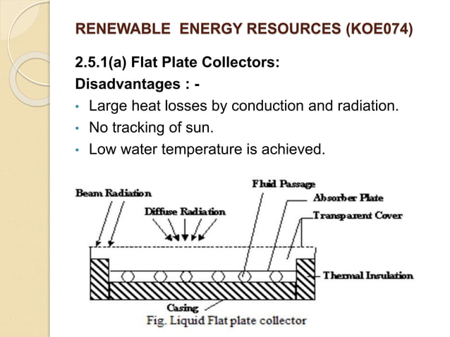 Flat plate collectors.pptx | Physics | Science