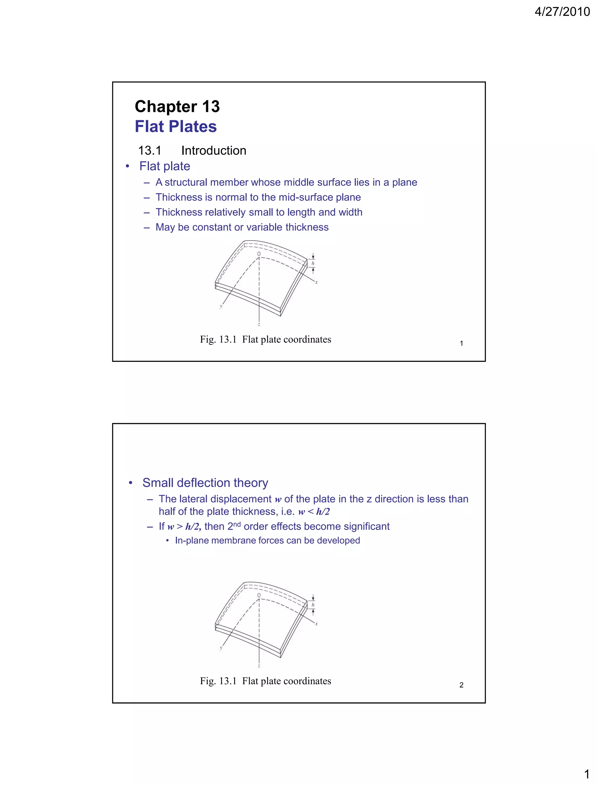 Flat plate deflection-chapter13 (1) | PDF