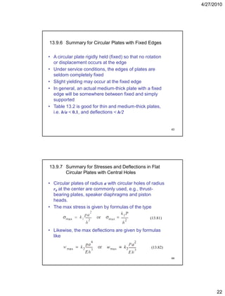 Flat plate deflection-chapter13 (1) | PDF