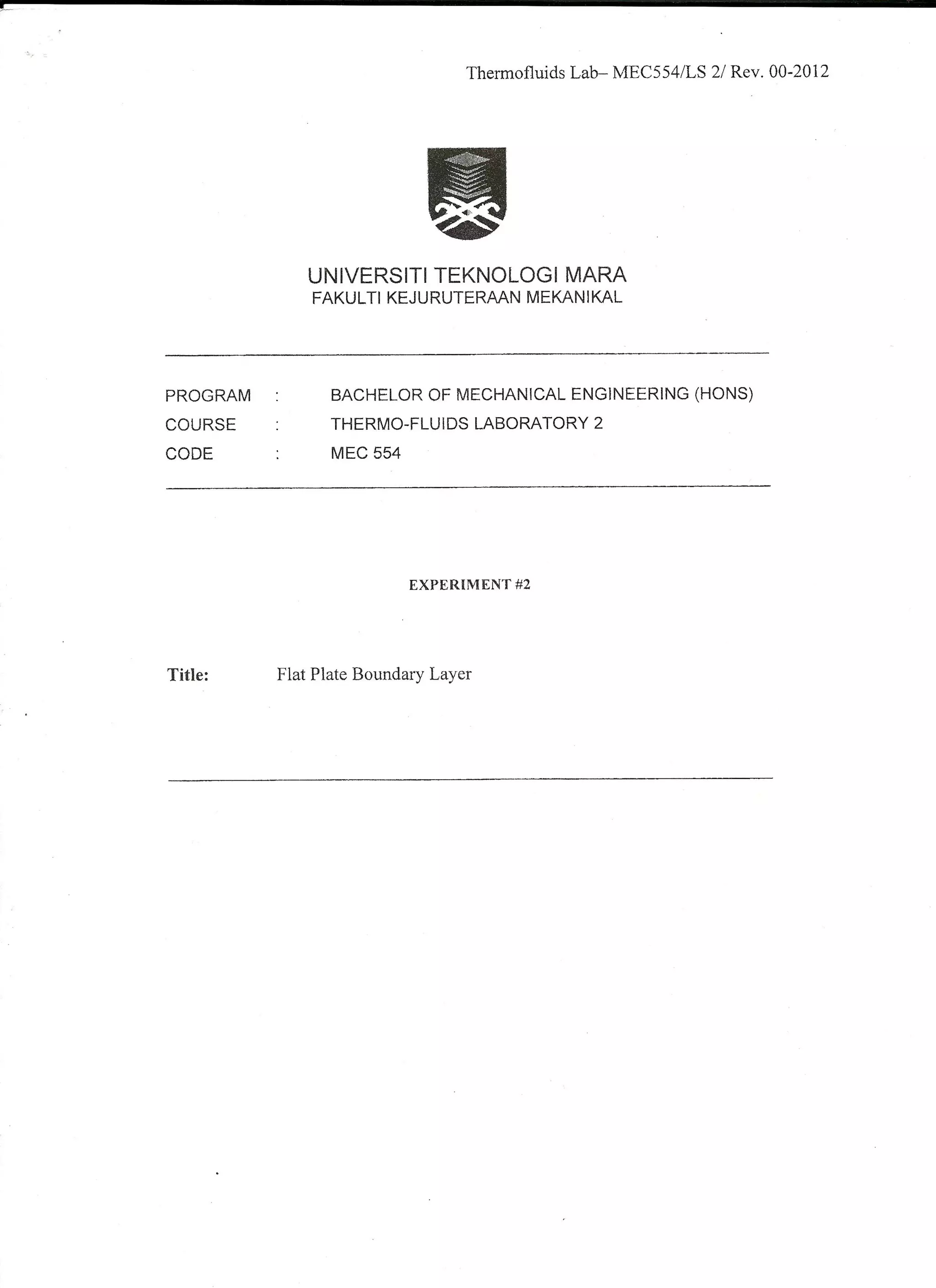 Flat plate lab sheet | PDF