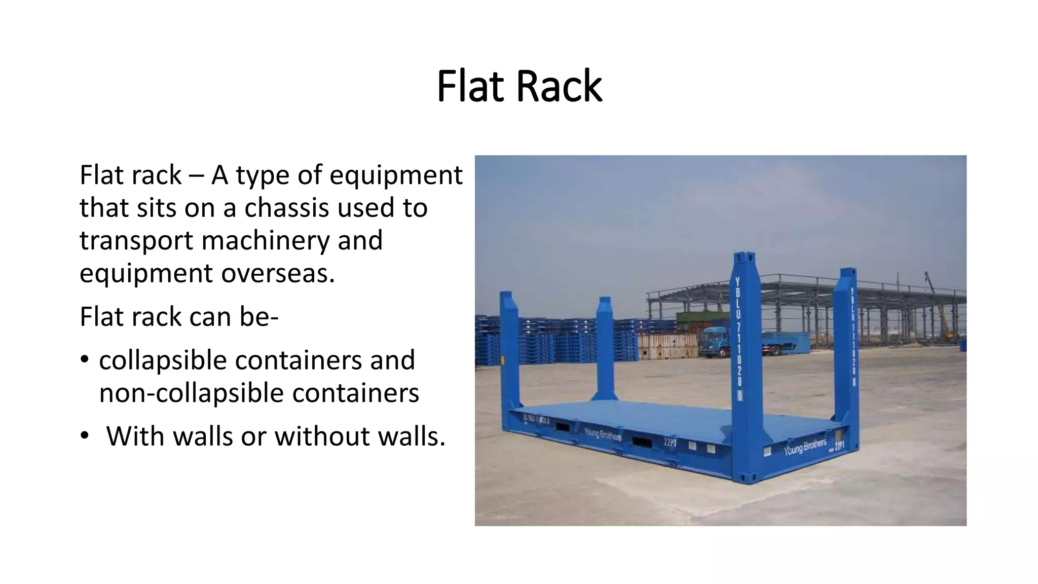 Flat rack container ppt | PPT