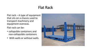 Flat rack container ppt | PPT