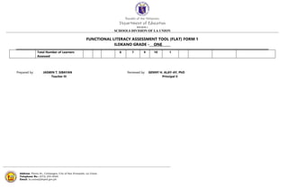 FLAT School Report Form 1 Ilokano.docx