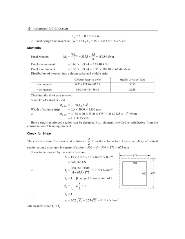 DESIGN OF FLAT SLABS | PDF