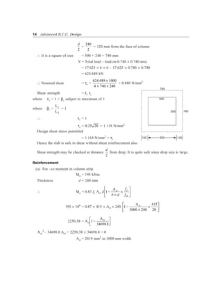 DESIGN OF FLAT SLABS | PDF