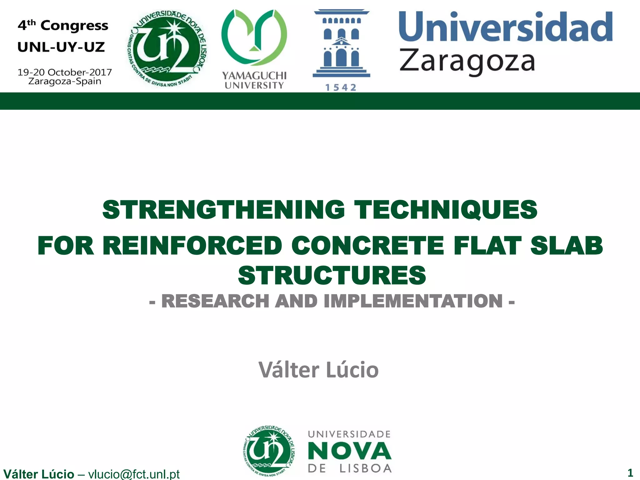 Flat slab strengthening zaragoza out2017 para pdf | PPT