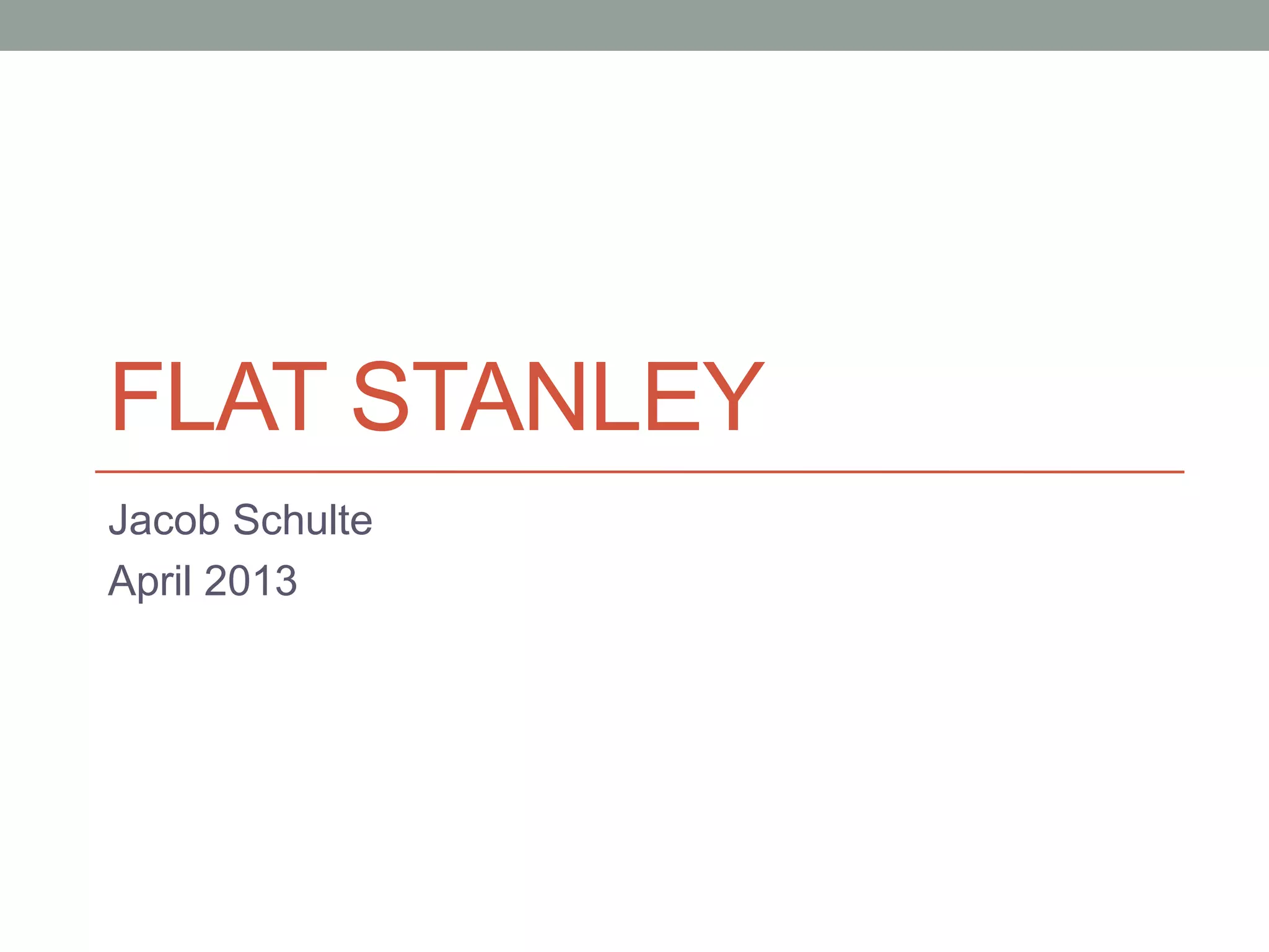 Flat Stanley adventures | PPTX