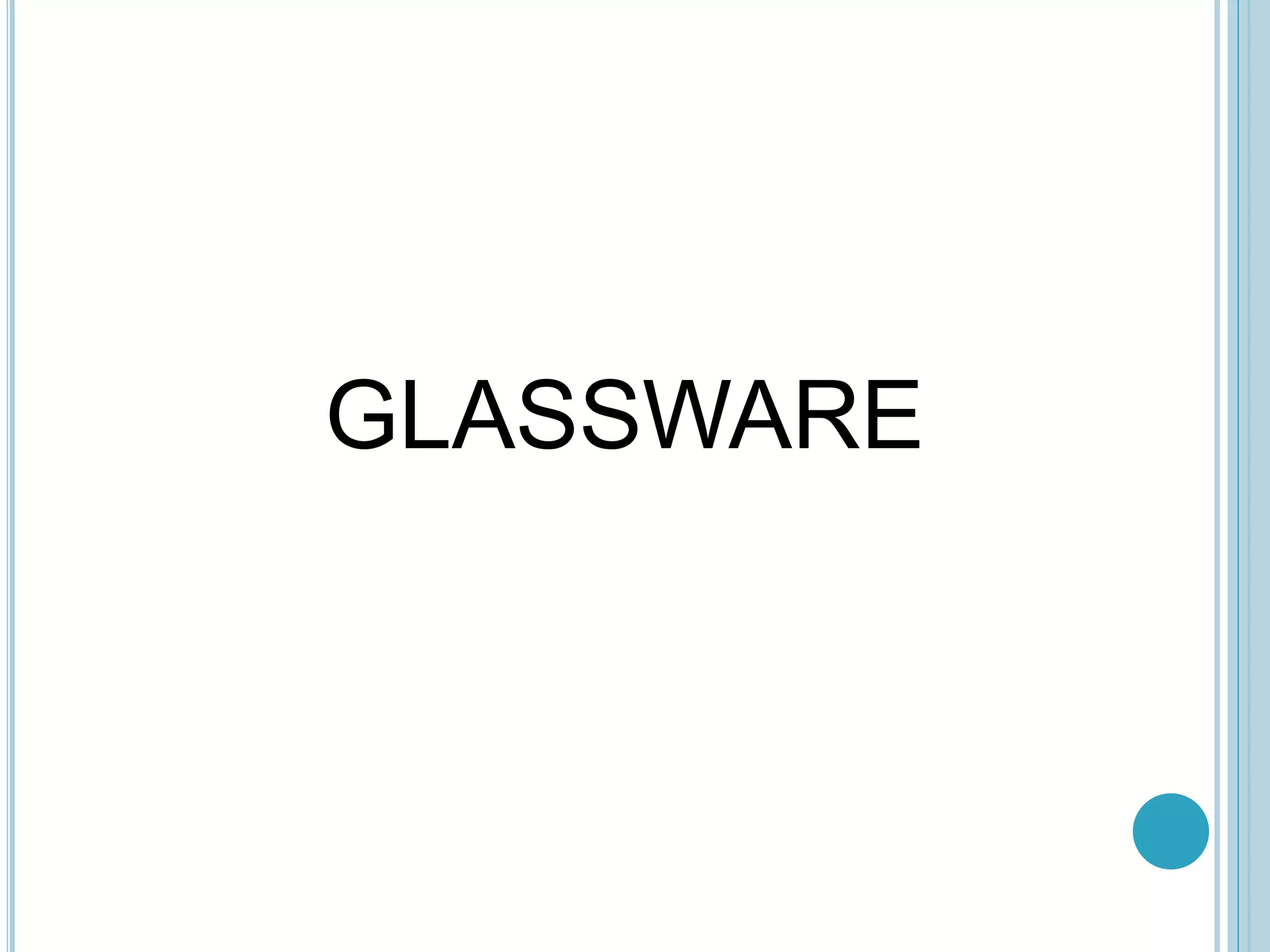 Food and Beverages - Flatware and Glassware | PPTX