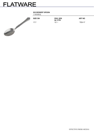 FLATWARES | PDF