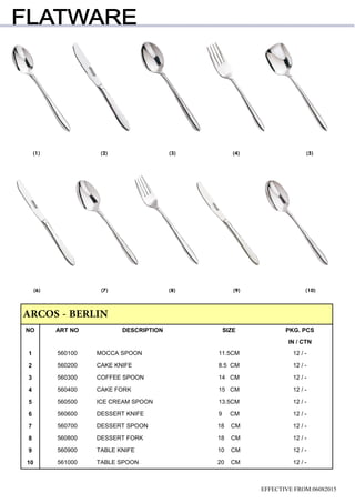 FLATWARES | PDF | Cooking | Food & Drink