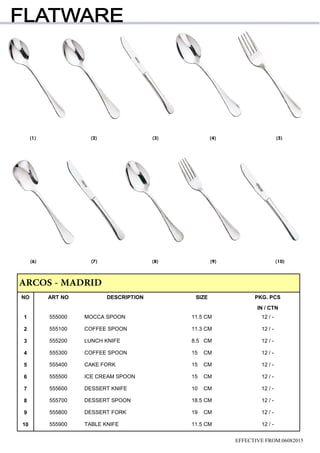 FLATWARES | PDF | Cooking | Food & Drink