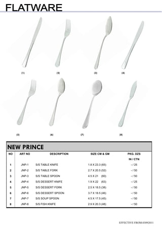 FLATWARES | PDF | Cooking | Food & Drink