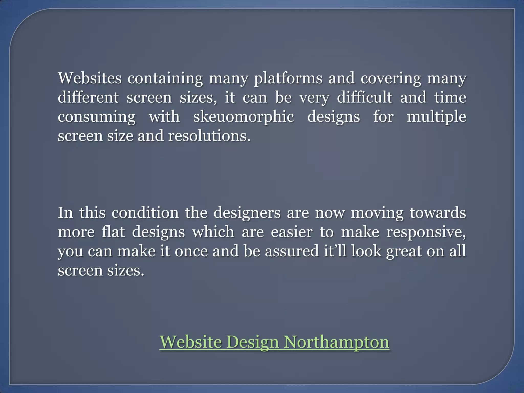 Flat website design | PPT