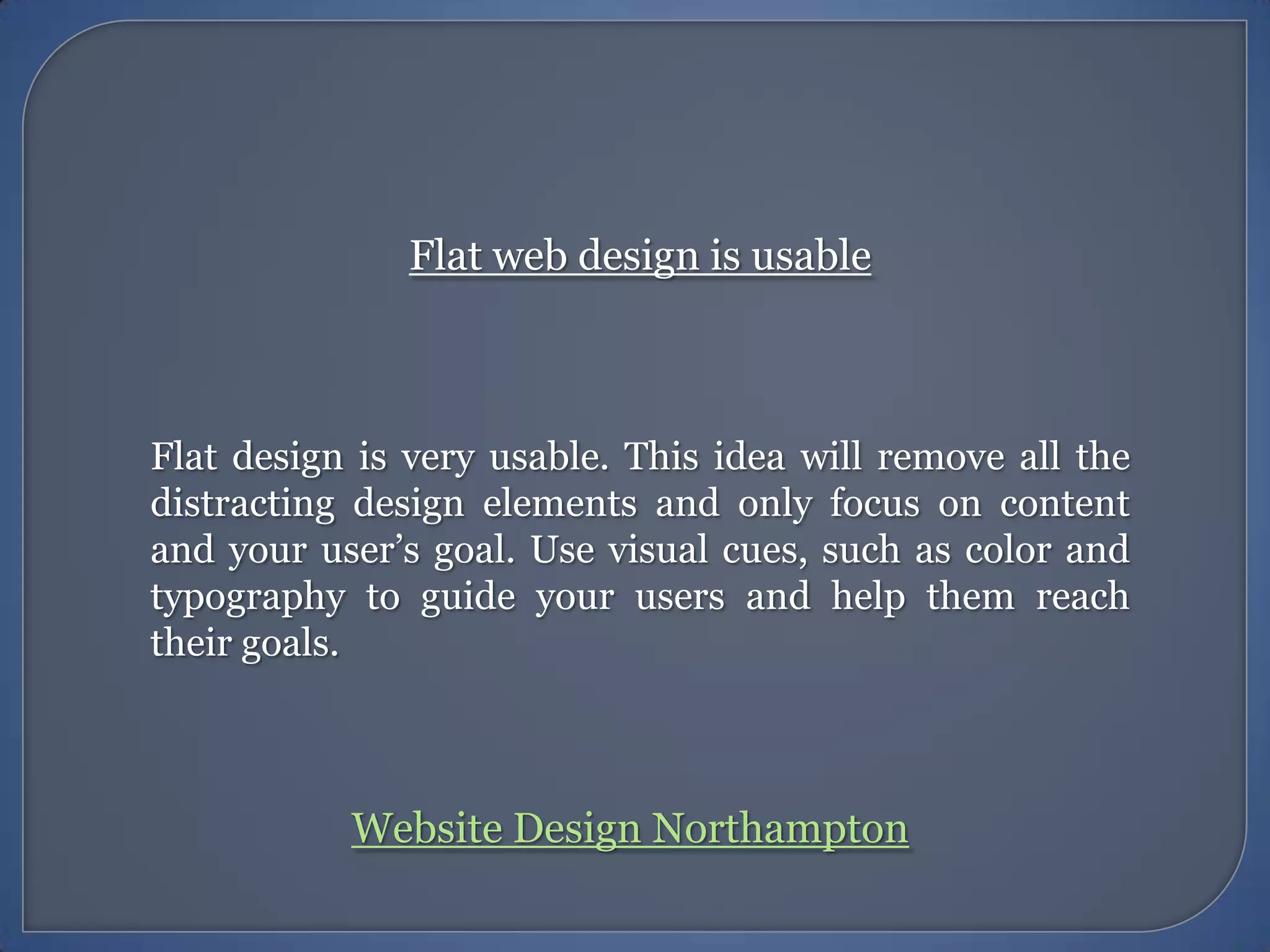 Flat website design | PPT