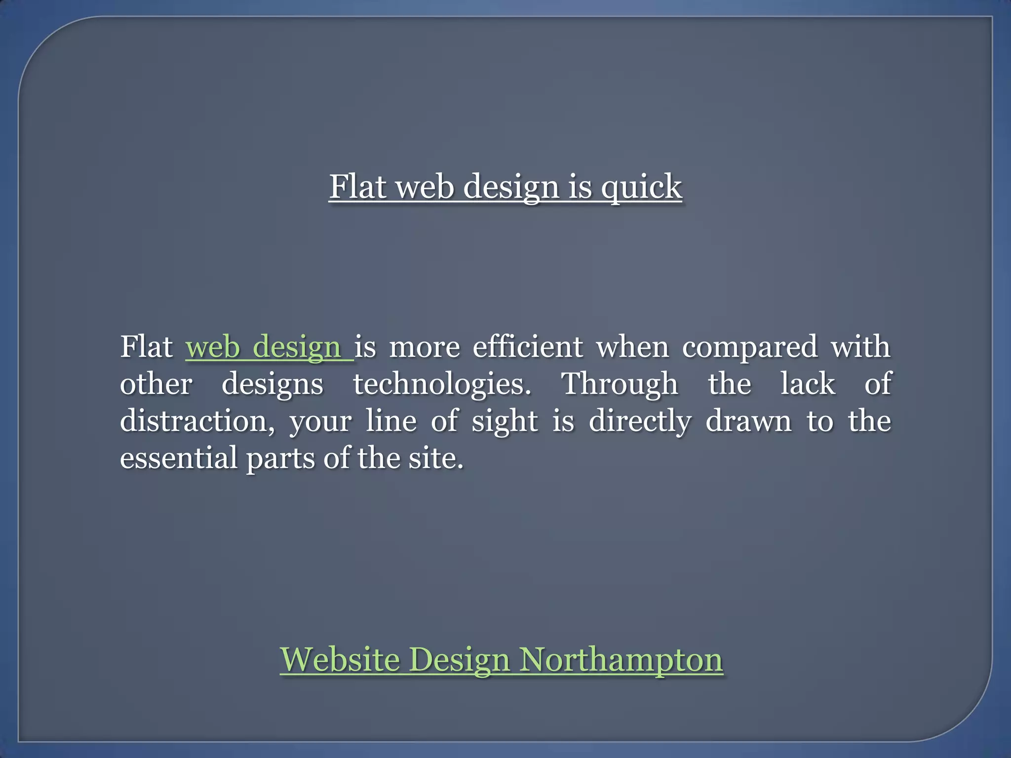 Flat website design | PPT
