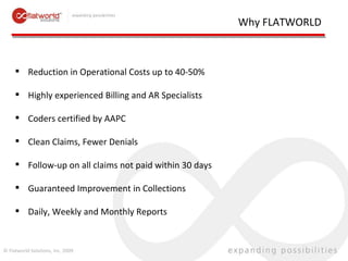 Flatworld Billing Services | PPT | Healthcare Industry | Industries