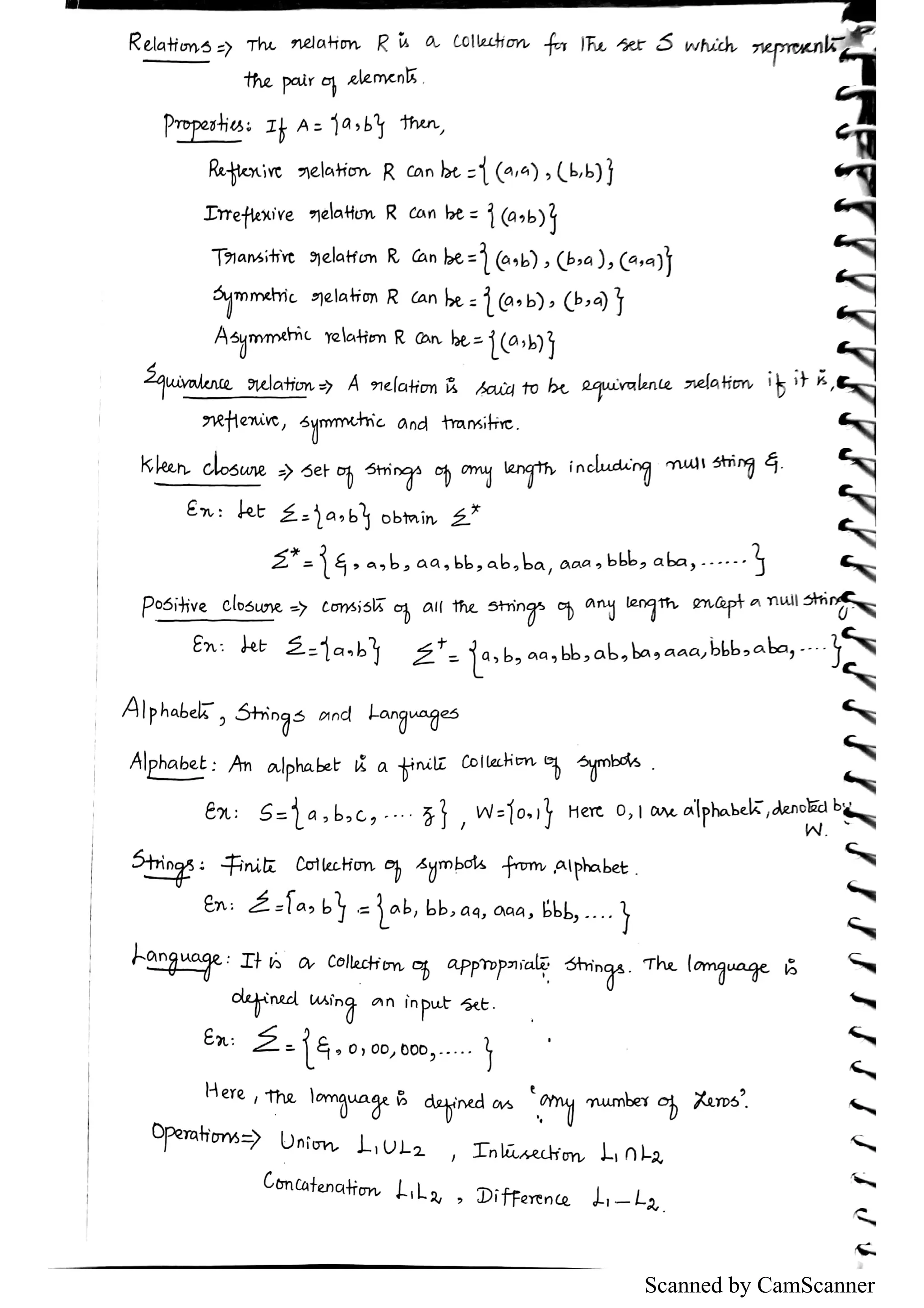 FLA Unit Materials Notes and with Examples | PDF