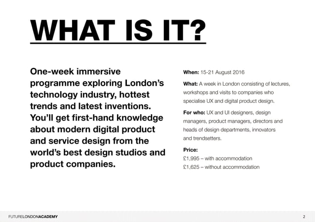 UX & Digital Design week | PPT