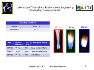 “Large Eddy Simulations of Ethanol Spray Combustion”. Flavio Galeazzo ...