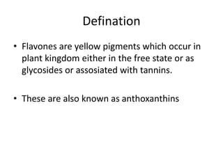 Flavones | PPTX