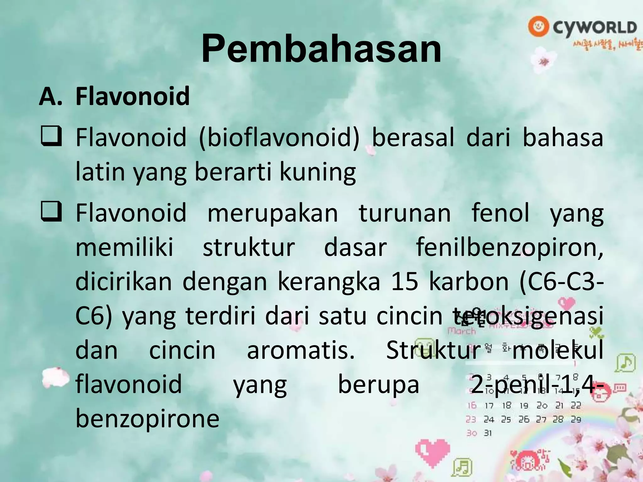 Flavonoid pada sarang semut | PPTX