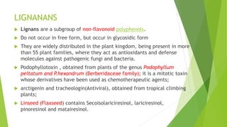 Flavonoids, lignan, quassinoids | PPT