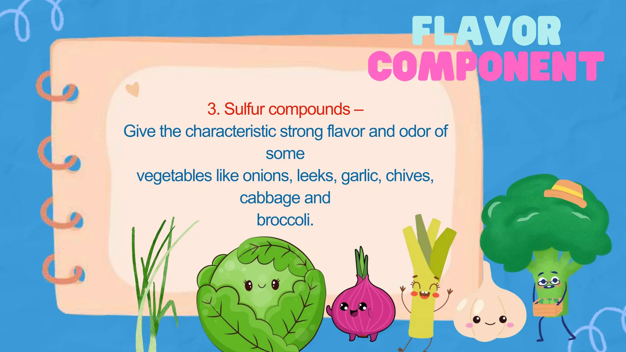 flavor & color components of Vegetables.pptx