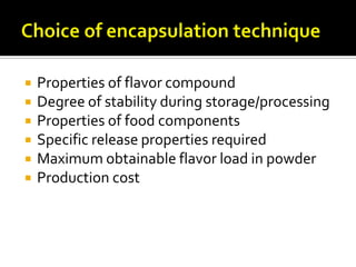 Flavor encapsulation (1) | PPTX