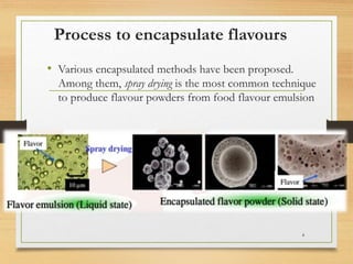 Flavor encapsulation assignment | PPTX