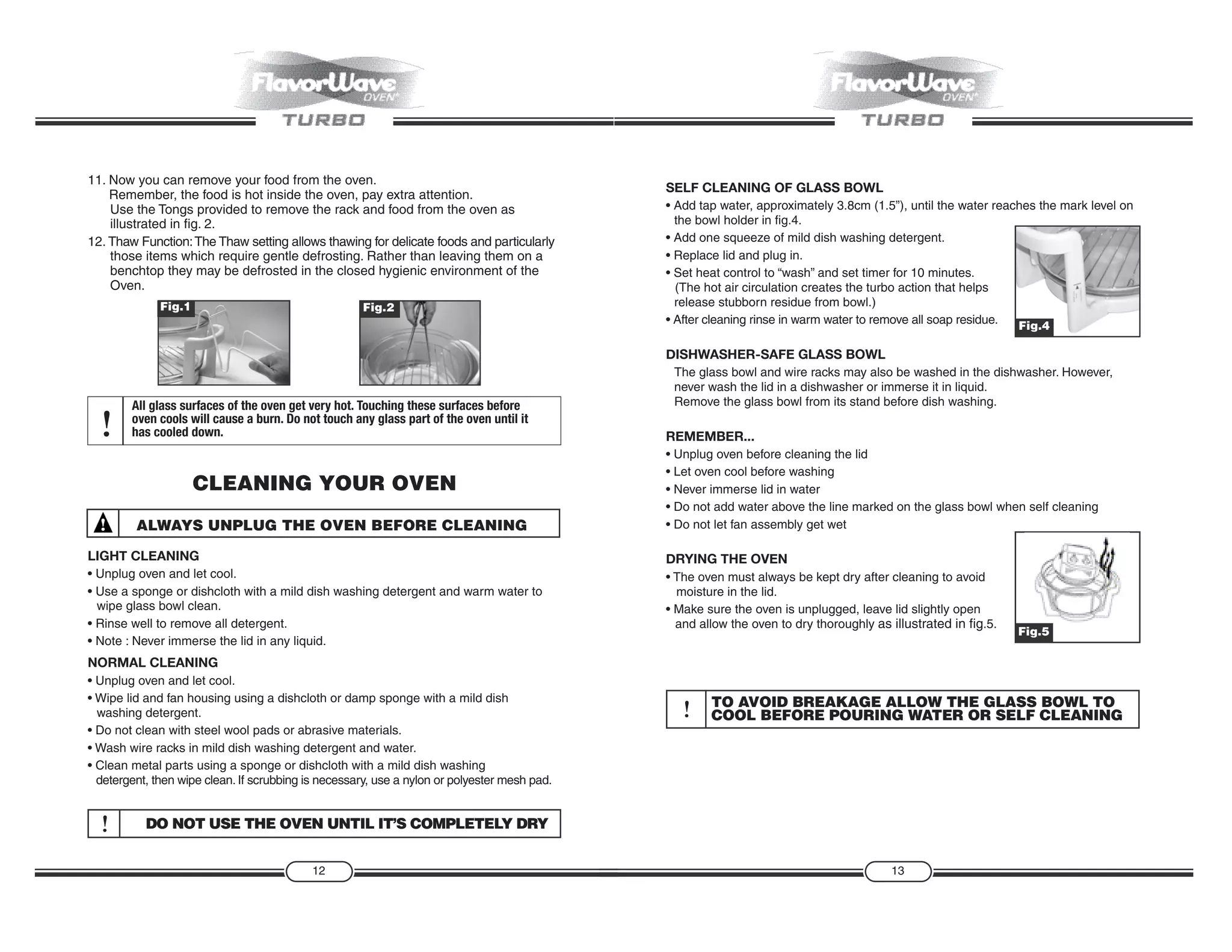 Flavorwave Oven User Guide | PDF