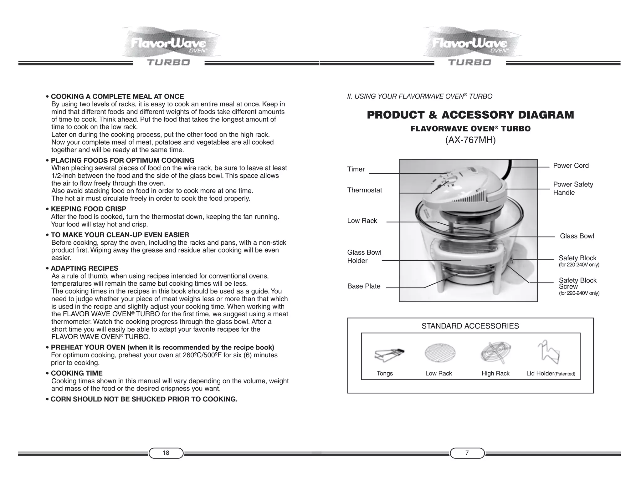 Flavorwave Oven User Guide | PDF