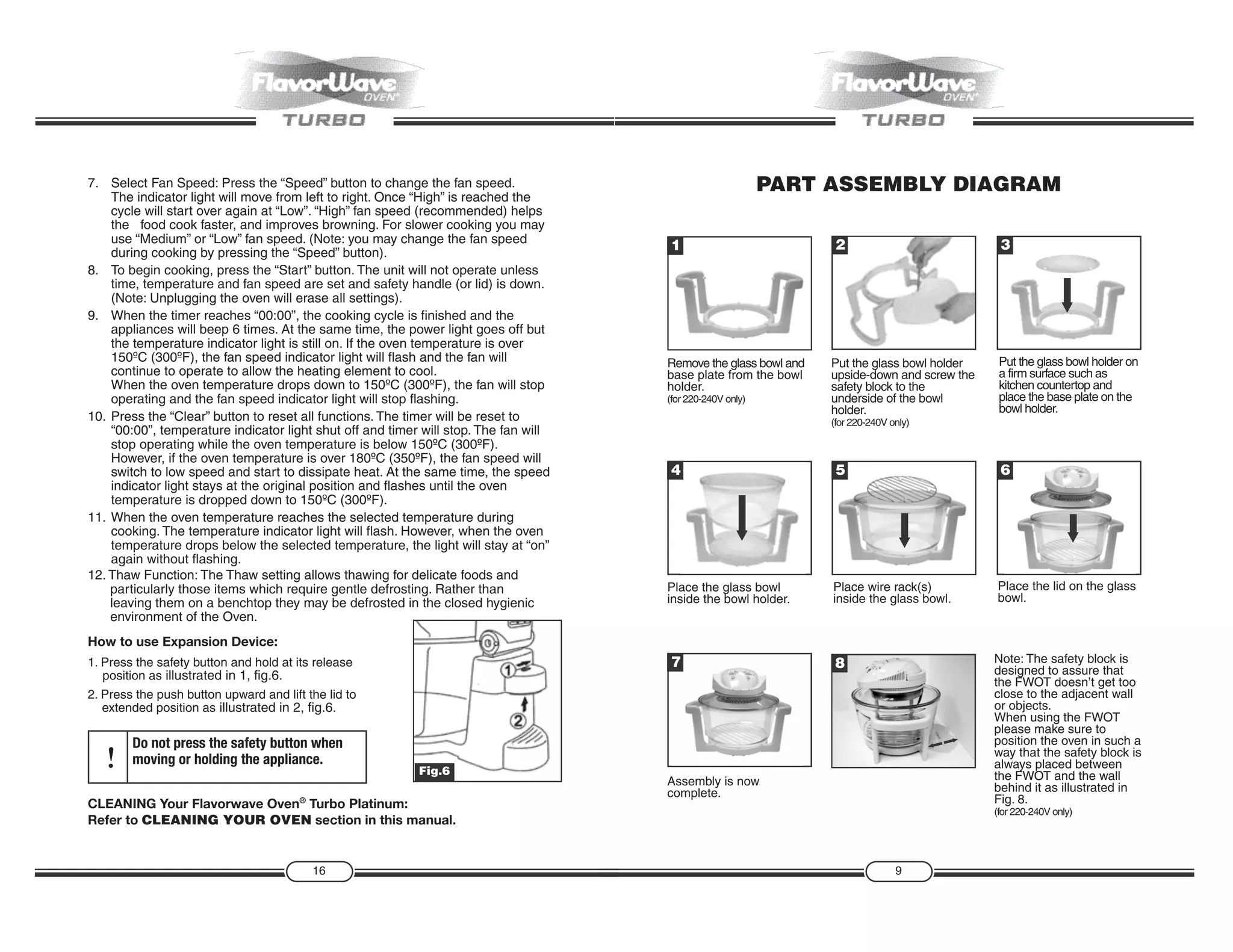 Flavorwave Oven User Guide | PDF