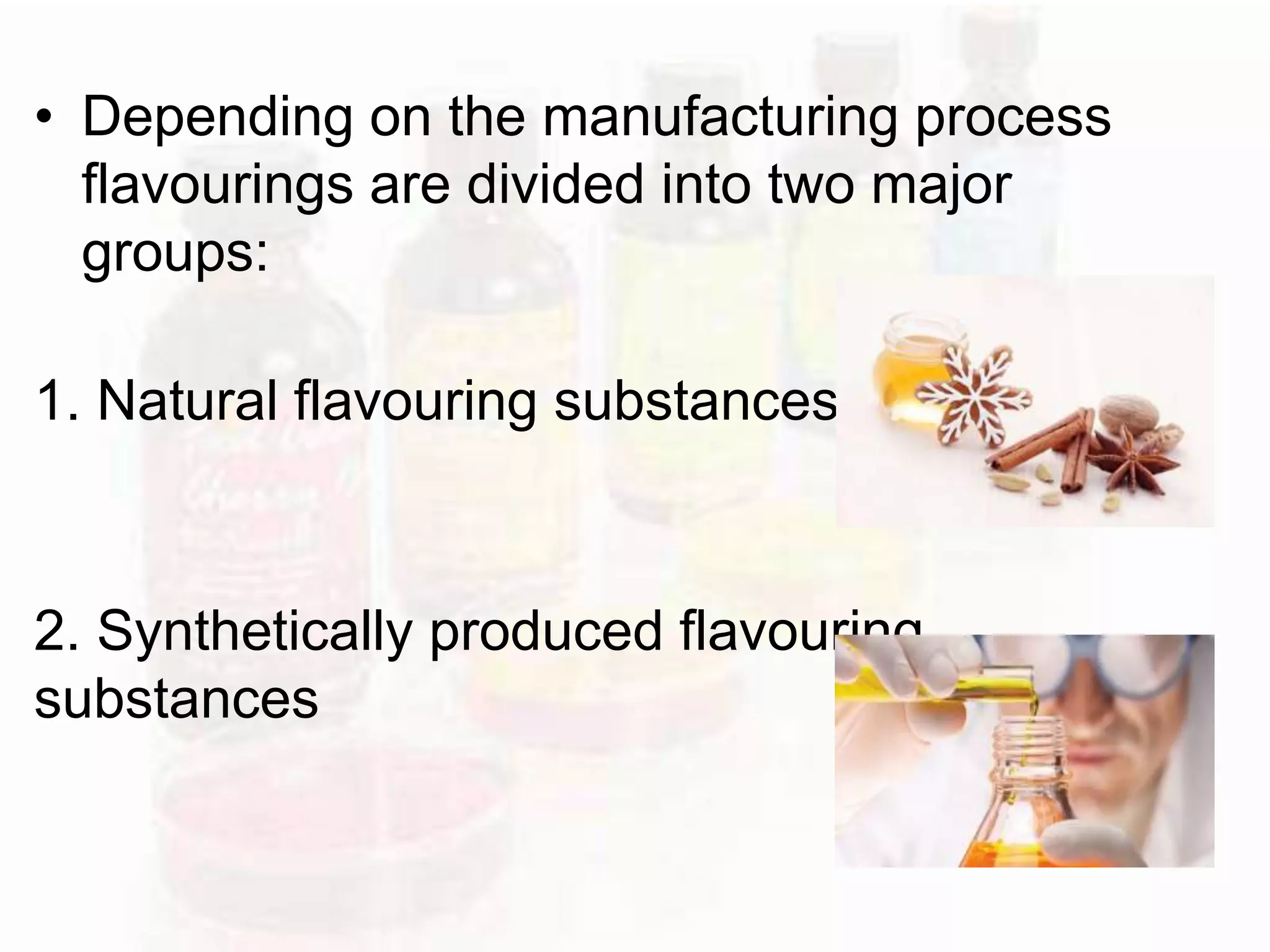 Flavour in food industries | PPTX